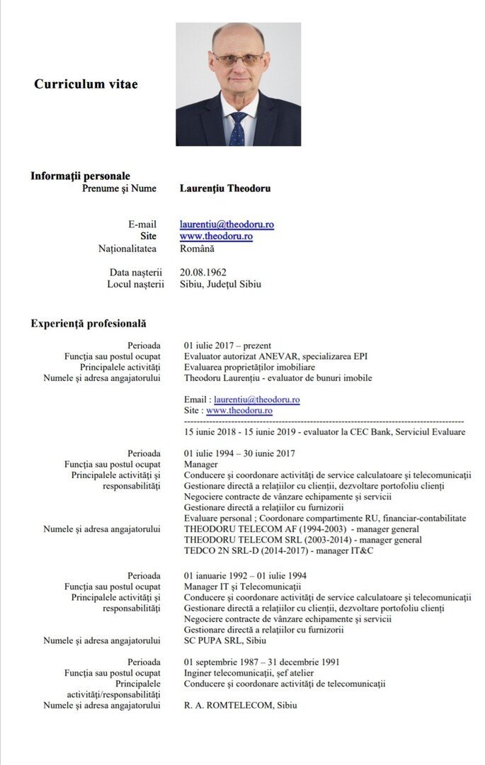 Laurențiu Theodoru (USR), numit subprefect la Sibiu (CP) - Sibiu ...