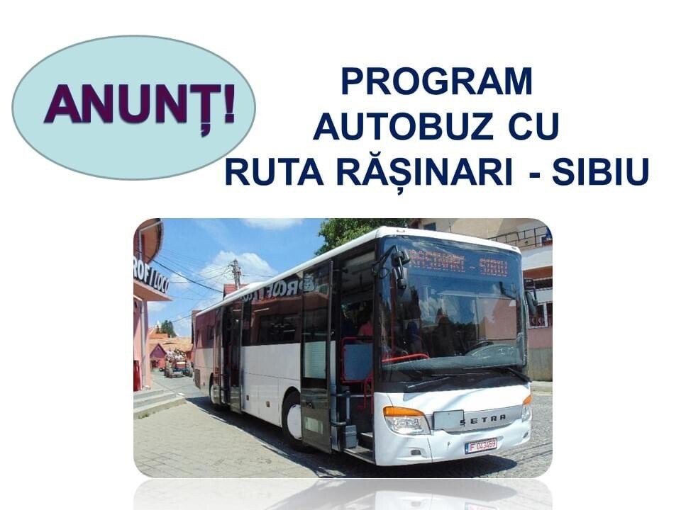 Programul de circulație al autobuzelor cu ruta Rășinari - Sibiu - Sibiu ...