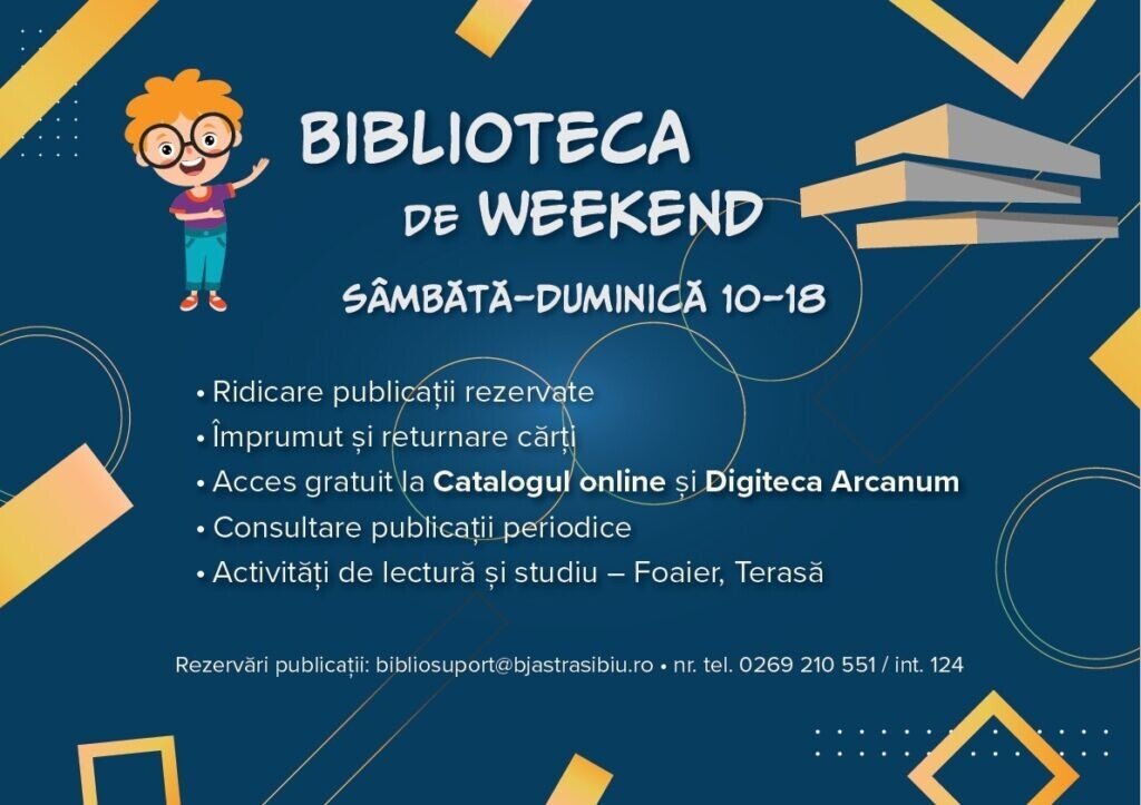 Biblioteca ASTRA se deschide cititorilor și în weekend! Noi facilități ...