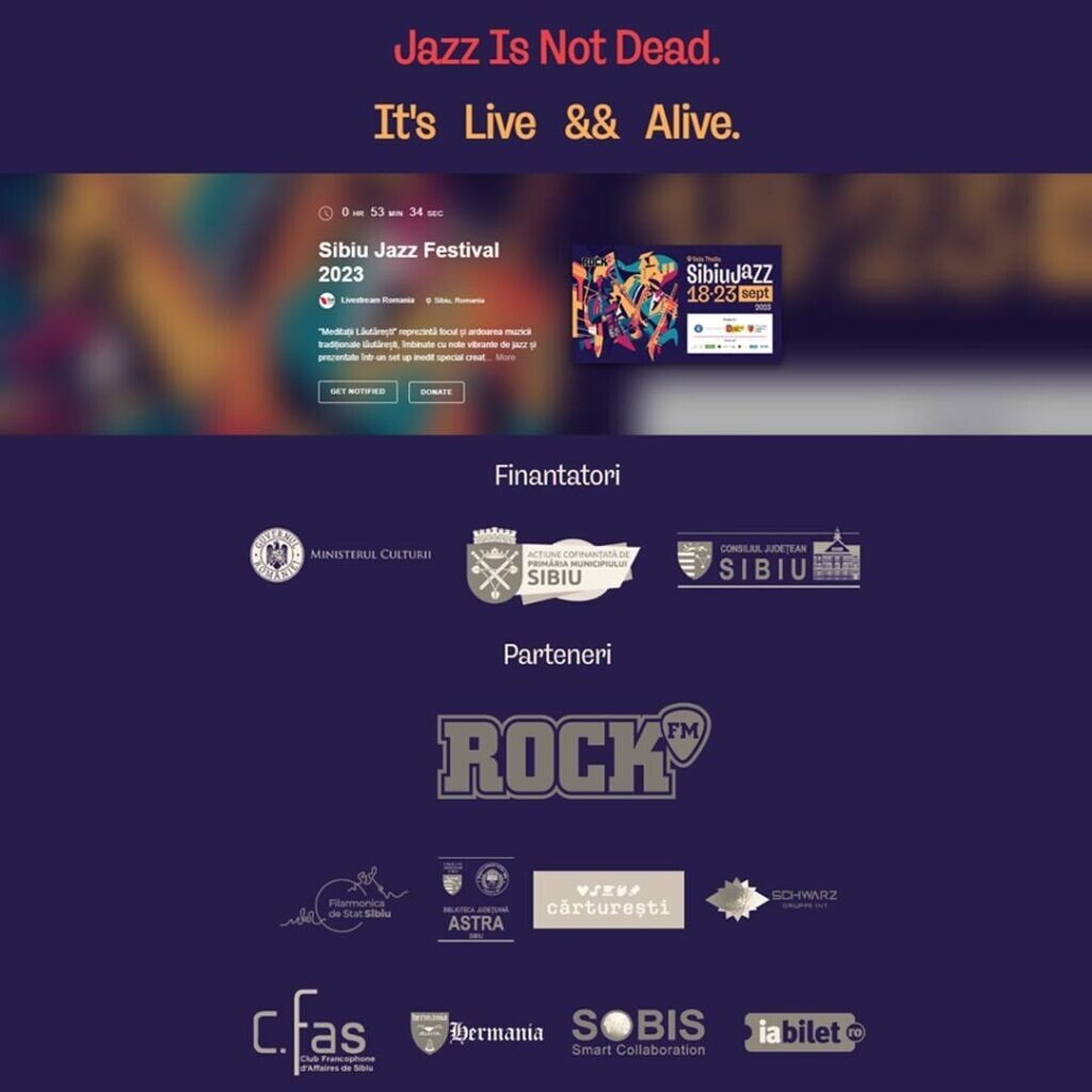 Sibiu Jazz Festival 2023: Pasiune şi bucurie cu nume mari din lumea ...