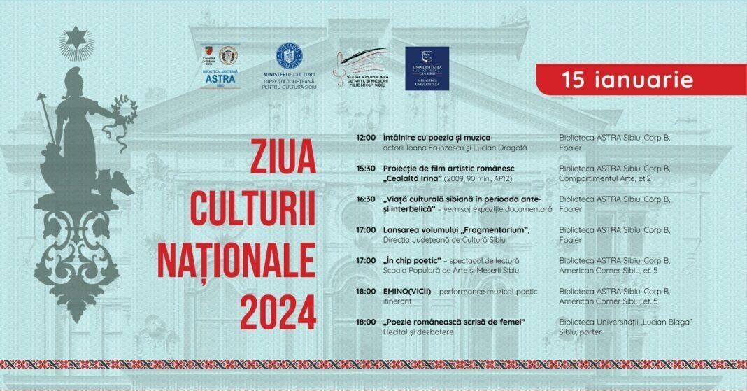Biblioteca Județeană ASTRA Sibiu celebrează Ziua Culturii Naționale - Sibiu Independent