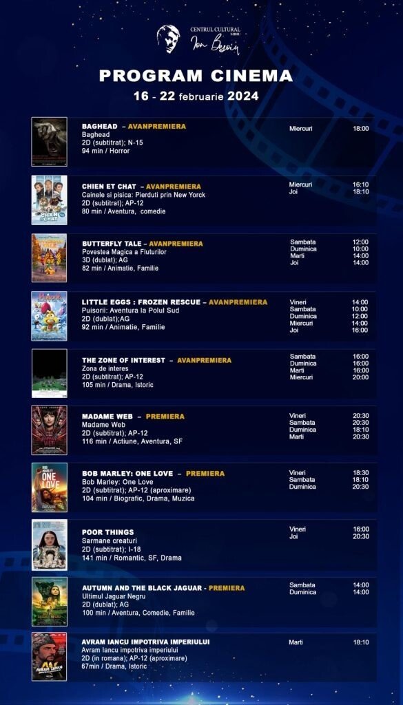 Vezi cele mai bune filme la Centrul Cultural „Ion Besoiu” din Sibiu - Sibiu Independent