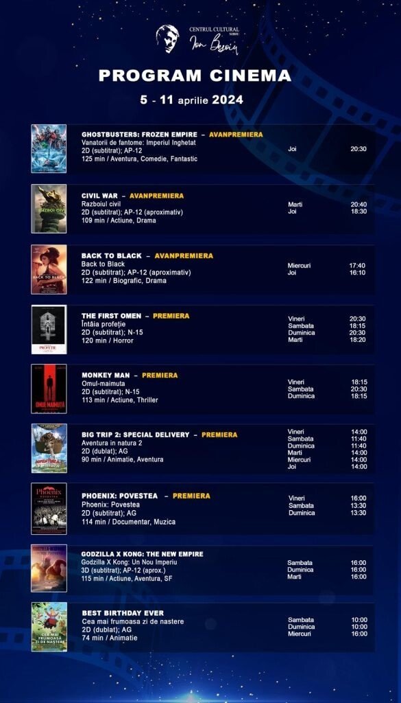 Vezi cele mai bune filme la Centrul Cultural „Ion Besoiu” din Sibiu - Sibiu Independent