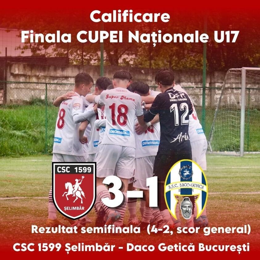 Echipa U 17 de la CSC Șelimbăr va juca finala Cupei Naționale - Sibiu ...